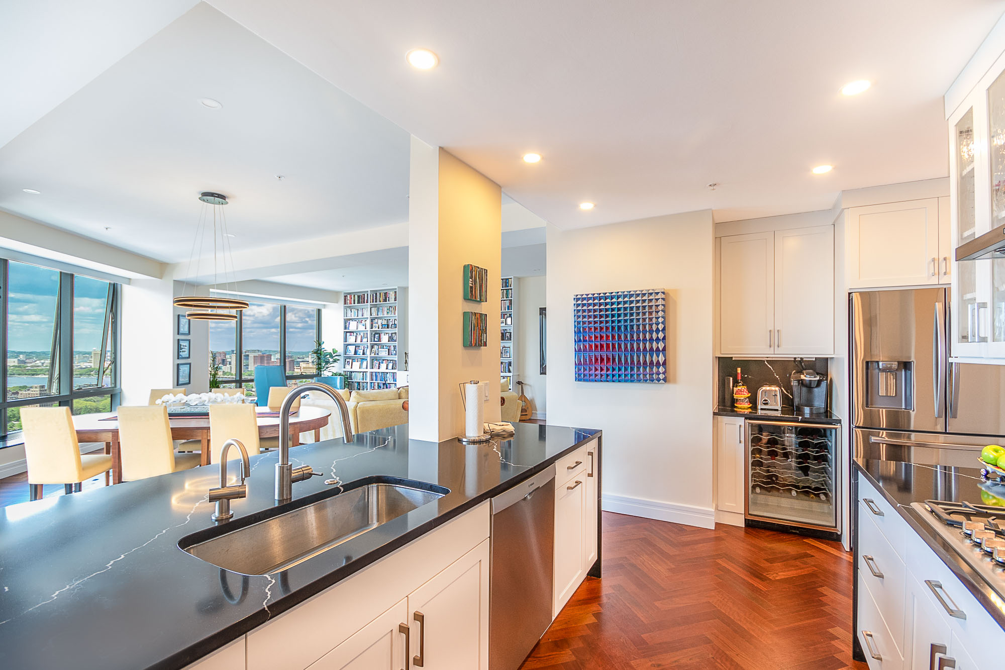 Great View for This Boston Kitchen!